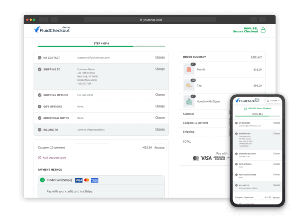 Frictionless Multi-step Checkout for WooCommerce - Fluid Checkout PRO