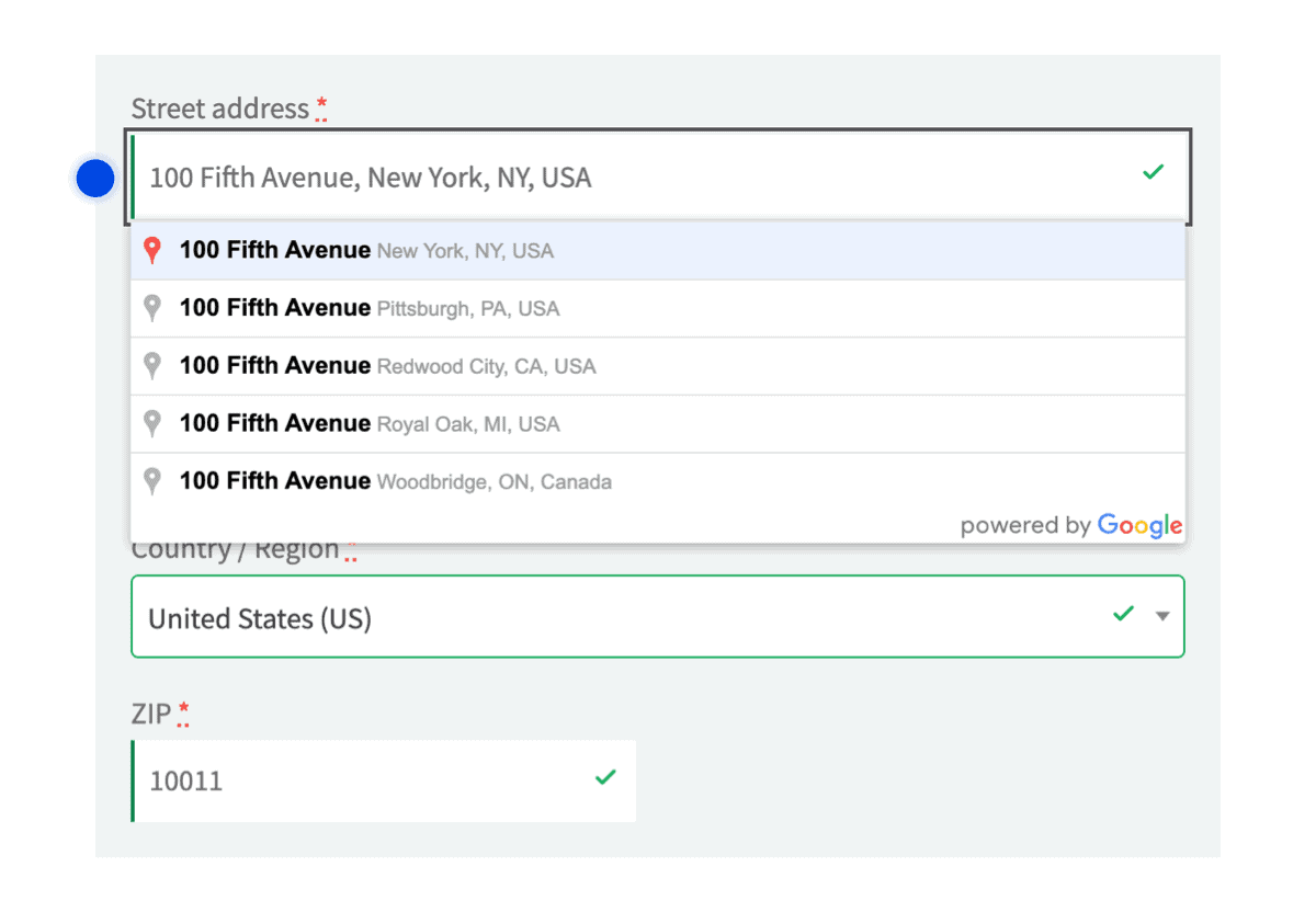 Google Address Autocomplete for WooCommerce - by Fluid Checkout