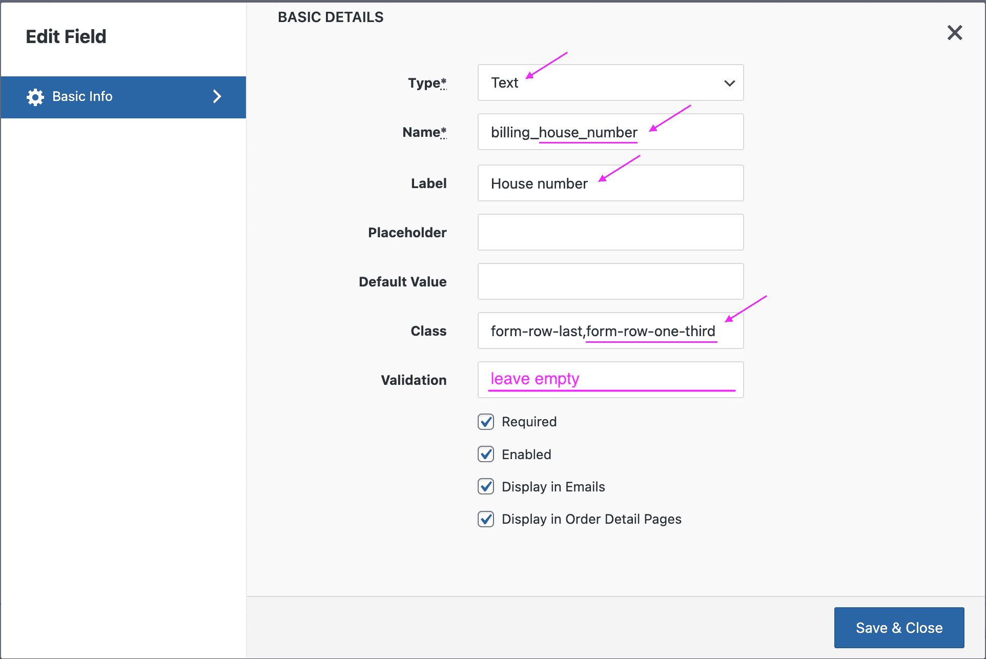 Add custom house number field and make it required — Fluid Checkout